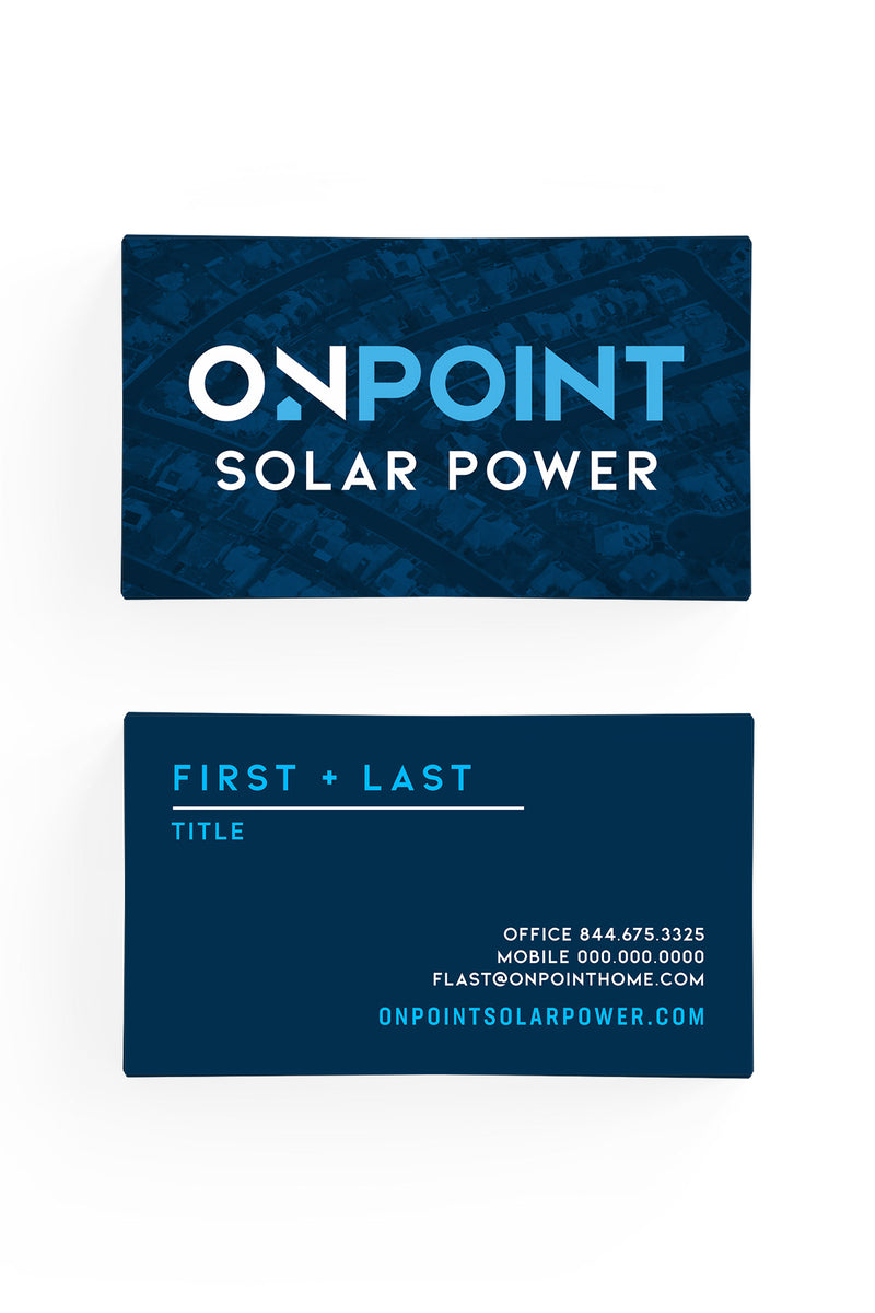 On Point Solar Power Business Cards – Knock Gear