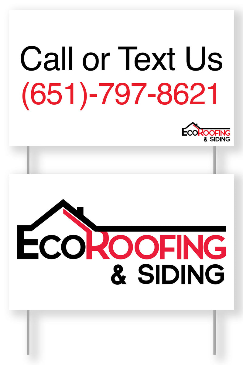 2-Sided Yard Sign with Wire Frames- 50 pack – Knock Gear