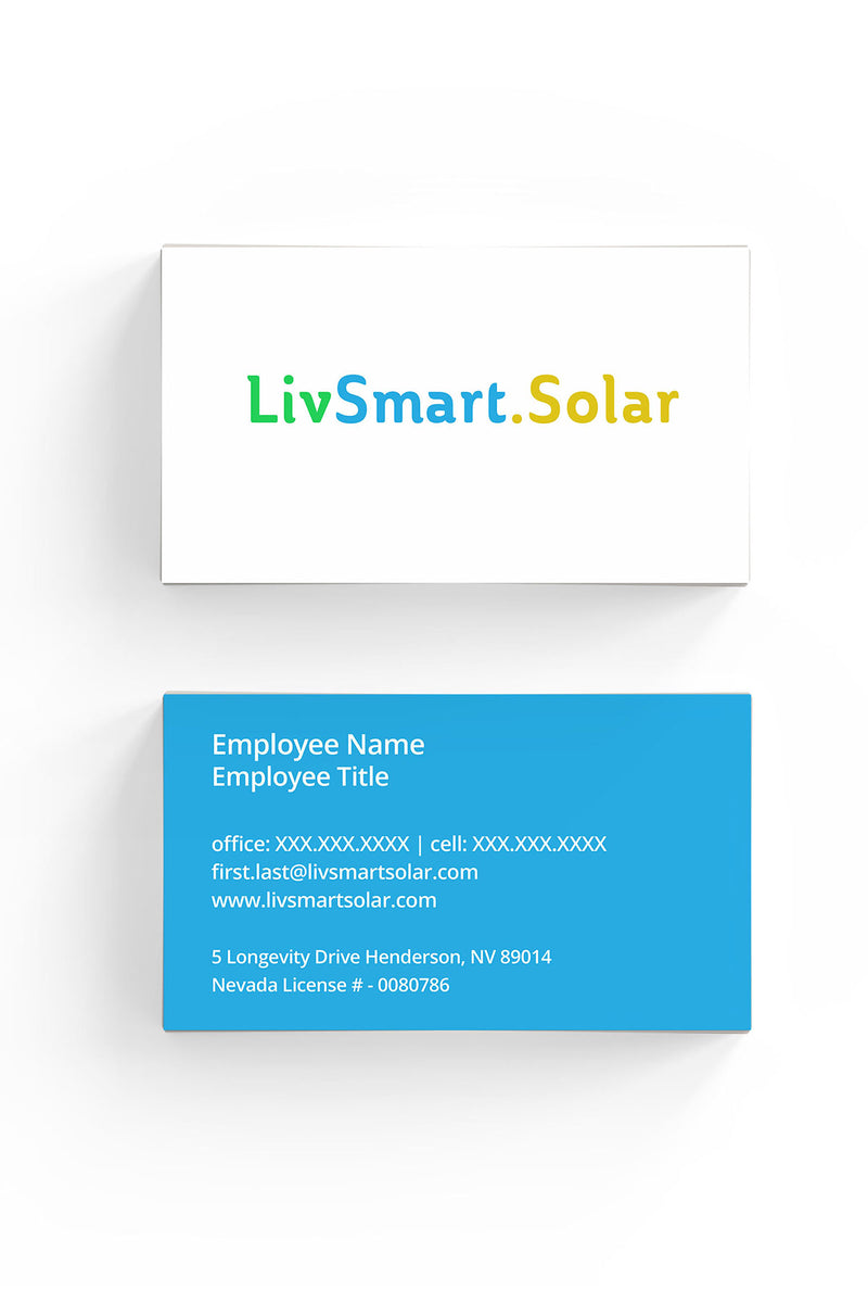 LivSmart.Solar Business Cards – Knock Gear