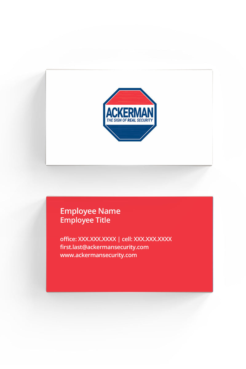 Ackerman Business Cards – Knock Gear